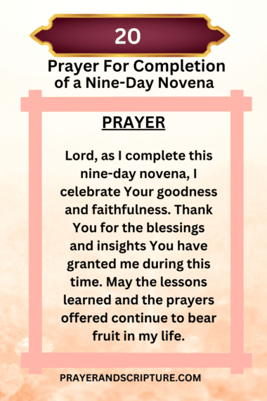 20 Most Powerful Novena Prayer For Nine Days