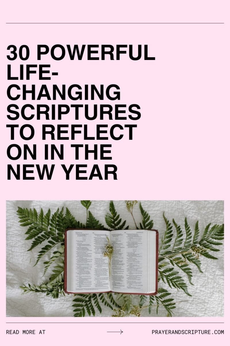 30 Powerful Life-Changing Scriptures To Reflect On In The New Year